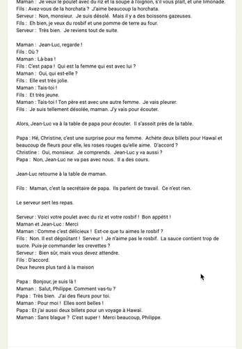 French Food Vocabulary La nourriture TPRS Stories Reading Comprehension ...