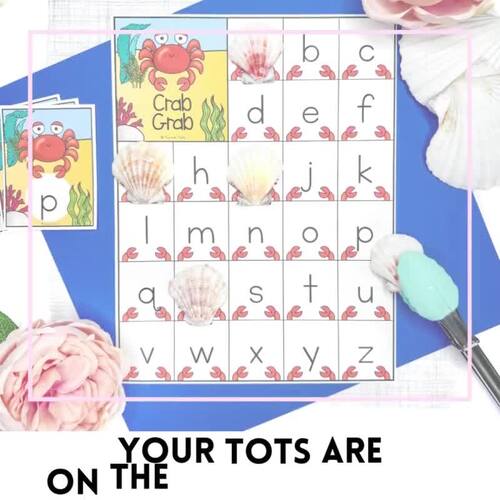 Crab Letter Matching Fine Motor Activity - Ocean Alphabet Center by ...