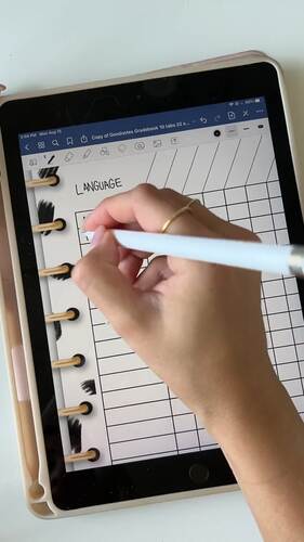 Digital Grade Book for Goodnotes & Notability | for use on iPad Tablet