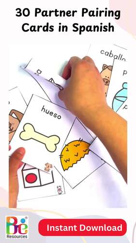Partner Cards in Spanish | Partner Pairing | Turn & Talk Pairs ...