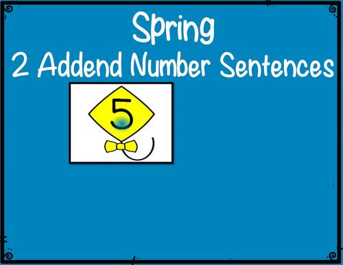 Spring Build 2 Addend 0-20 Addition & Subtraction Number Sentence