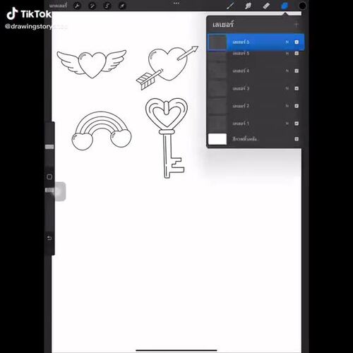 100 Procreate Valentine's Day stamps , love & valentine stamps, doodle