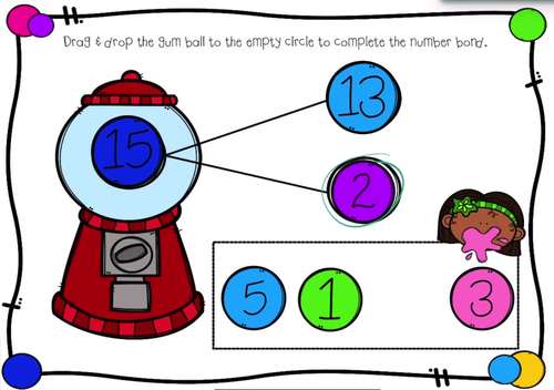 Number Bond BOOM Cards Sums 11-20 by Erin J Murray - The Curriculum Compass
