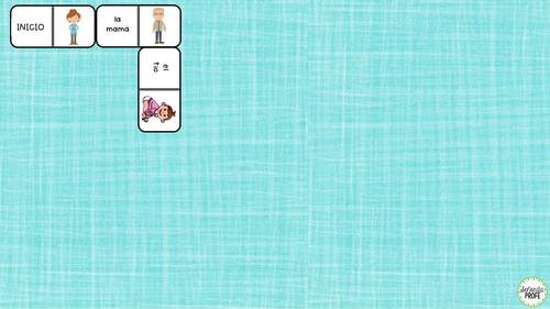 La familia / Spanish Familiy Domino Game by Senorita Profe | TPT