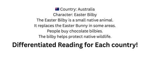 Easter Traditions Around the World | Social Studies Reading map skills