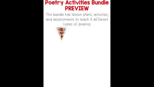 Poetry Activities for Upper Elementary BUNDLE | Printables + Power ...