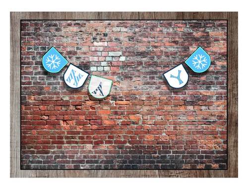 Winter Bulletin Board Headers and Borders Snow Theme Decor December ...