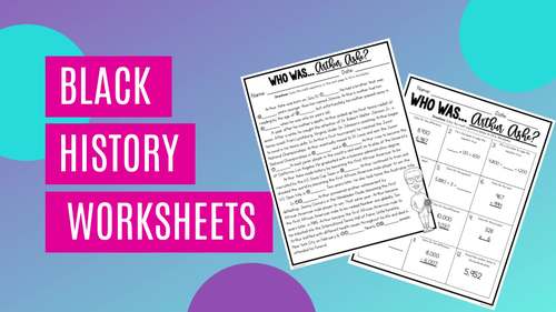 Black History Month Math & Reading Activities | 4th & 5th Grade | TPT