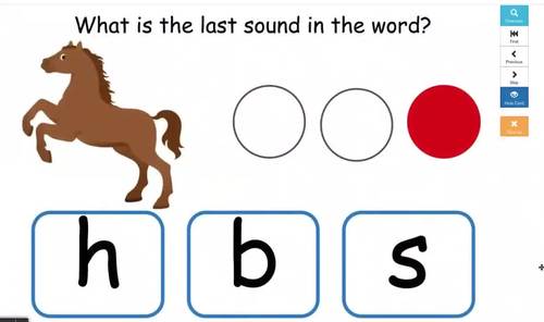 PHONOLOGICAL AWARENESS: Last Sounds Identification - Boom Card Distance ...