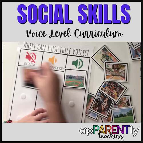 Social Skills Worksheets- Voice Level by apPARENTly teaching | TPT