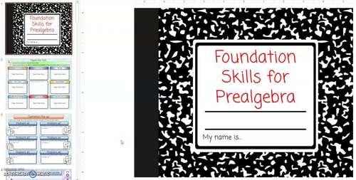 Foundation Skills for Prealgebra 6th & 7th Grade Math Digital Unit Bundle