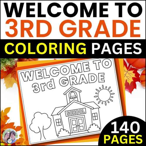 Welcome to Third Grade Coloring Sheet to Decorate 3rd Grade Bulletin Board