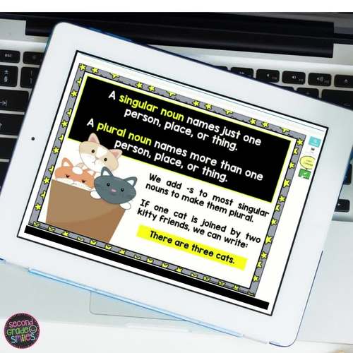 2nd Grade ELA Boom Cards | Second Grade Digital Grammar Activities