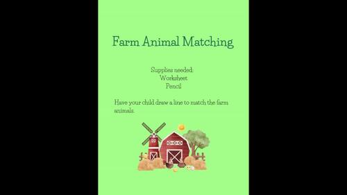 Pre-K Farm Unit Study- Download- Homeschool by 1813 Studios | TPT