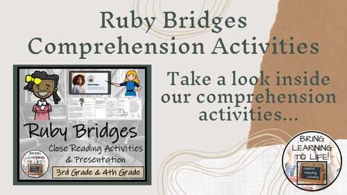 Ruby Bridges Close Reading Passage & Comprehension Activities | 3rd–4th ...