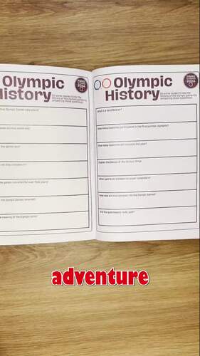 Paris Games Pack 2024 | Olympic Research and Activity Pack | Unplugged ...