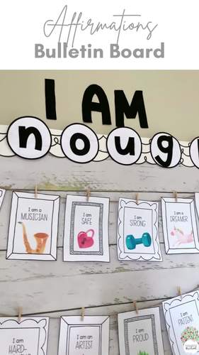 Daily Positive Affirmation Station Counseling Office Bulletin Board
