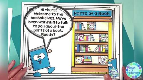 Parts of a Book Library Lesson Activity | TPT