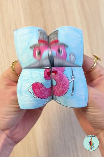 Multiplication and Division by 3 Cootie Catcher Math Games Fact ...