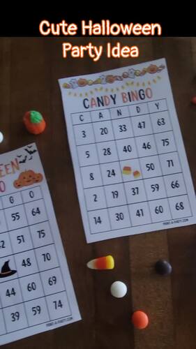 Candy Corn Bingo Game - 40 Unique Cards and Call Sheets by PrintAParty