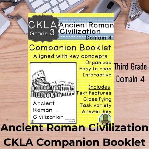 CKLA Ancient Roman Civilization Companion Booklet, 3rd Grade Domain 4