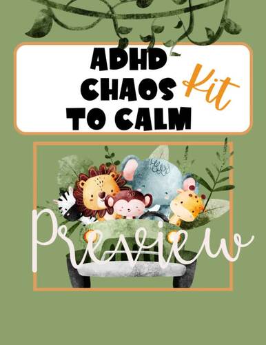 ADHD Chaos To Calm Template Social Emotional Learning and Routines for ...