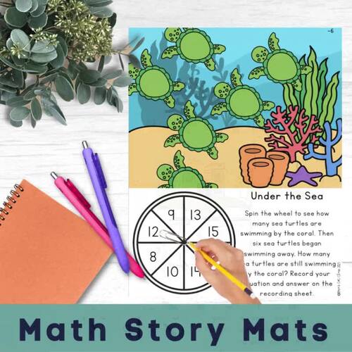 Math Story Mats for Addition & Subtraction within 20 to Build Math Fact ...