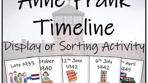 Anne Frank Timeline Display and Sorting Activity by Creative Primary ...