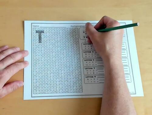 Fall Multiplication Facts Mystery Message Math Activities | TPT