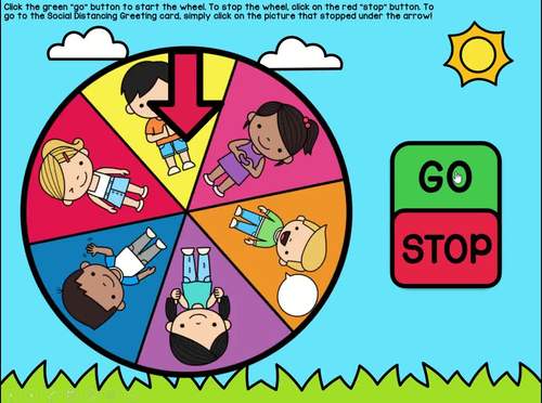Social Distancing Greetings V.3 I Interactive Spinning Wheel I Digital