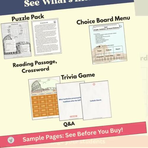 HSS 7.1.1 Bundle: Rome’s Strengths, Contributions & Weaknesses – 3-in-1 ...