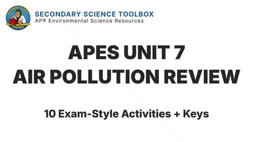APES Unit 7 Air Pollution Review – 10 AP Exam Activities (Stations) + Keys