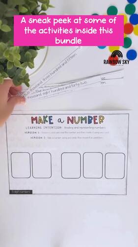 Grade 3-4 UNO Card Games BUNDLE / Math Centre Games VERSION 1 & 2