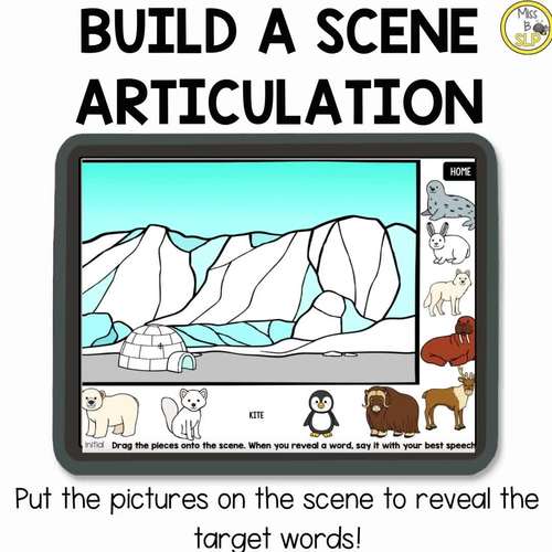 Arctic Animals Articulation Build a Scene - Digital Boom Cards by Miss ...