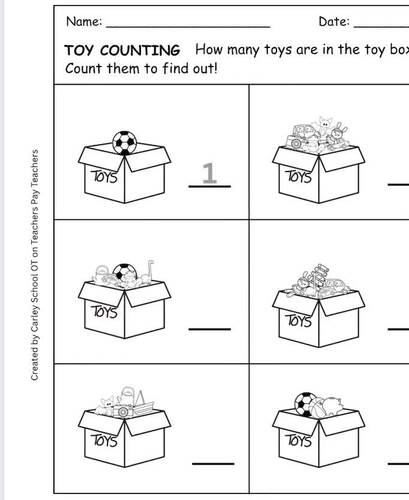 Counting 1 to 10 for Early Learners | Visual Motor & Perception | OT ...
