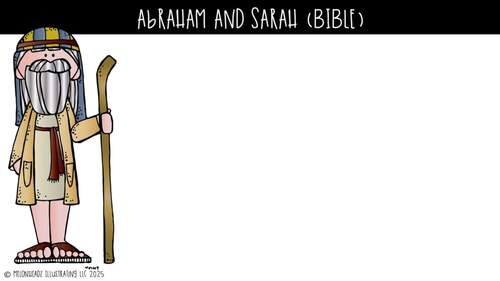 Abraham and Sarah clip art, clip art Bible Mini by Melonheadz Clipart
