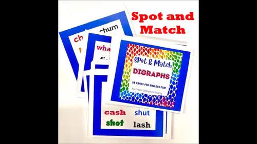 Spot and Match Reading Card Game for CVC Short Vowel Words | TpT