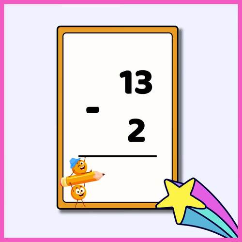 Subtraction Task Cards Within 20 | Math Fact Cards for Kindergarten ...