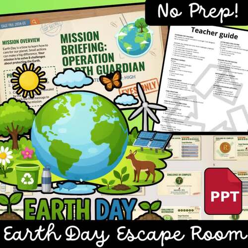 Earth Day Escape Room | Environmental Science Game | No Prep Activity ...