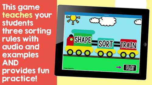 2d Shape Sorting Train Boom Cards™ by Cuppa Special Tea | TPT