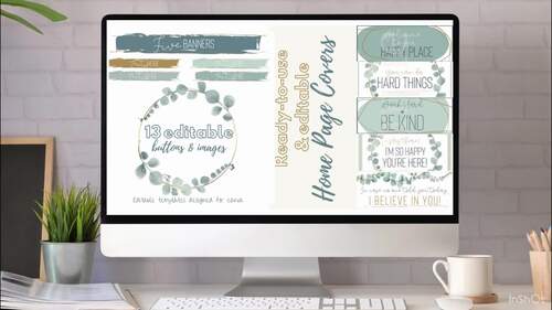 Canvas or Schoology Button and Banner Homepage Templates Seasonal Mega ...