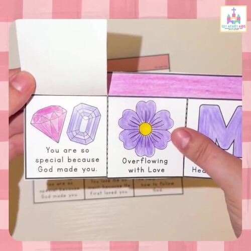 Mother’s Day Craft Flip Book for Kids | Christian Bible Craft by Set ...