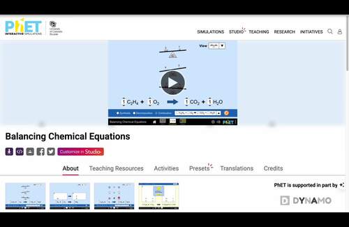 Worksheet: Balancing Chemical Equations (No Prep) by SP Classroom ...
