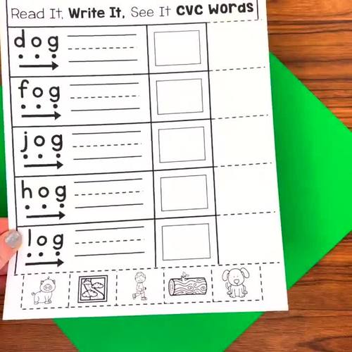 Blending Sounds - Decoding Words - Read It, Write It, See It Bundle