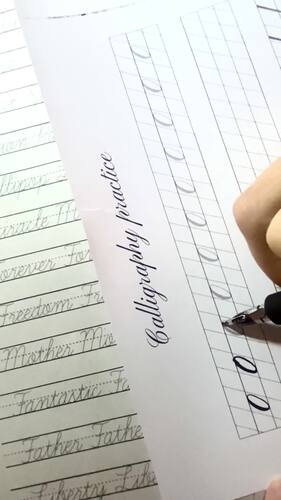 Copperplate Calligraphy Practice Sheets – Printable Worksheets for ...