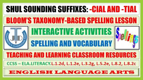 SHUL SOUNDING SUFFIXES -CIAL AND -TIAL - POWERPOINT PRESENTATION by ...