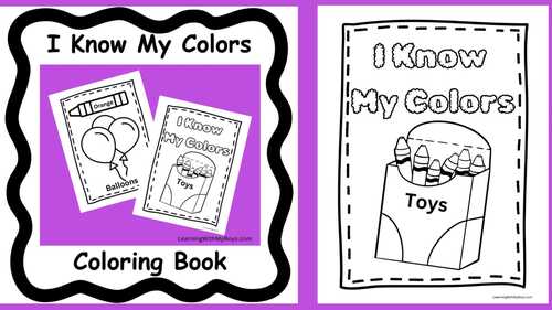 "I Know My Colors" Toys Coloring Book Jumbo for Toddler and Preschool ...