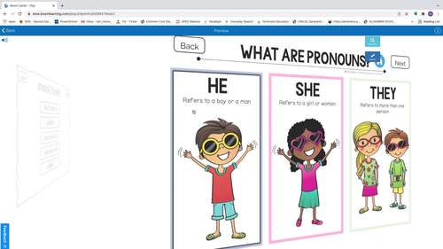Summer Pronouns - He, She, They - Print & Boom Cards™ | TpT
