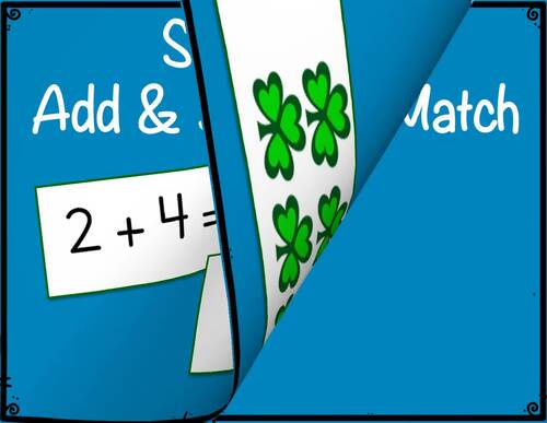 Shamrocks Themed Addition & Subtraction 0-10 Number Sentence Match