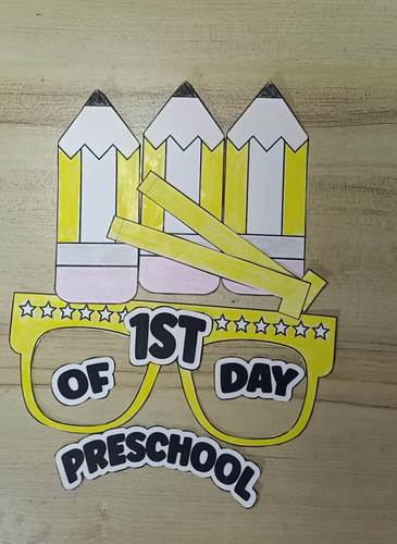 First Day of School Hat Pre-K Kindergarten Activities Sunglasses Craft ...